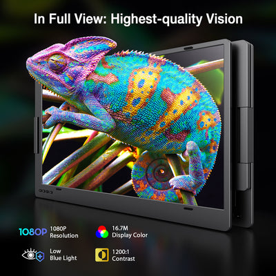 KYY 15.6” Triple Portable Monitor X90D | One-Cable Aluminum Screen Extender
